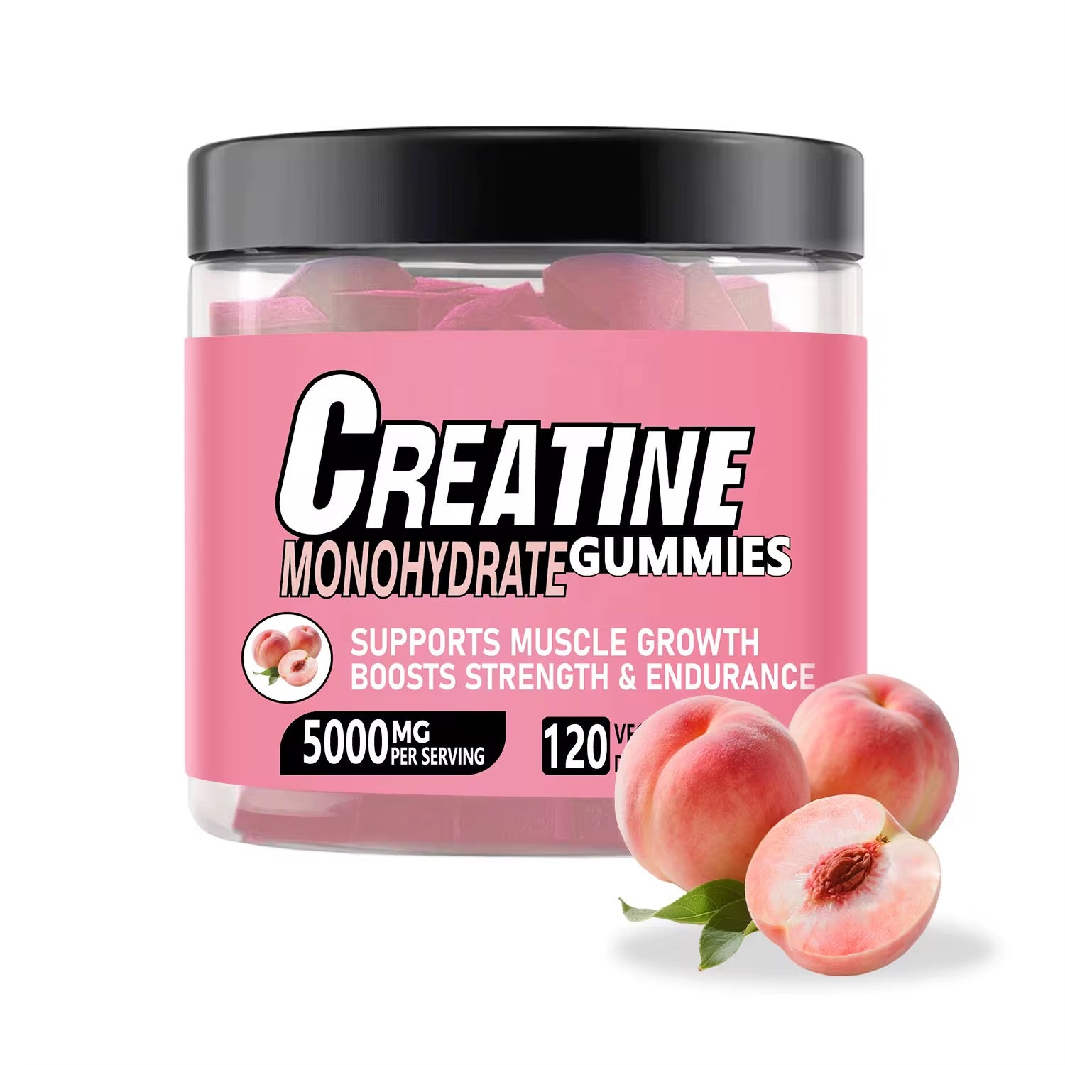 Creatine gummies ( peach ) – Luna Peach